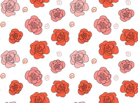 Rose Line Pattern Vector Art Icons And Graphics For Free Download