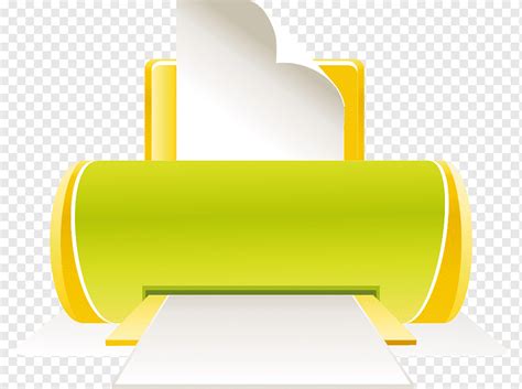 프린터 도장 된 노란색 프린터 모델 수채화 그림 전자 제품 가구 Png Pngwing