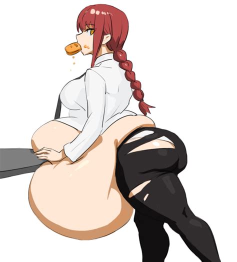 Rule 34 Baqua Belly Big Belly Big Breasts Chainsaw Man Chubby Eating