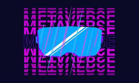 Metaverse Banner Virtual Reality Conception Futuristic Poster