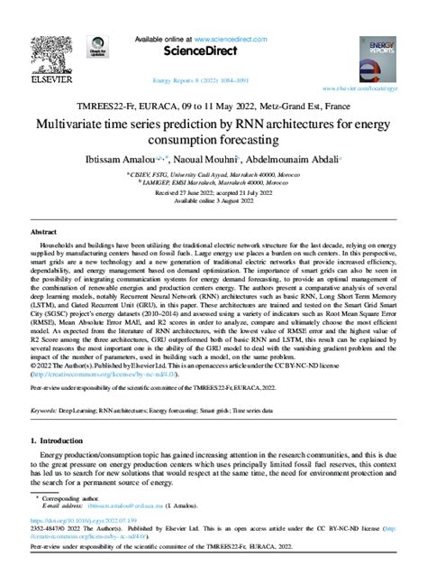 Pdf Multivariate Time Series Prediction By Rnn Architectures For