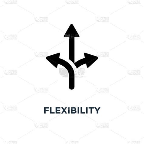 灵活性图标。弹性概念符号设计 矢量图解