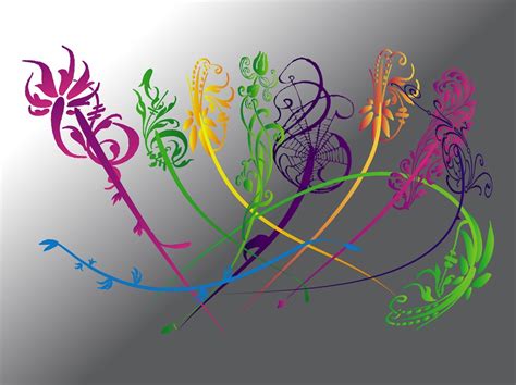 Exotic Flowers Layout Vector Art And Graphics