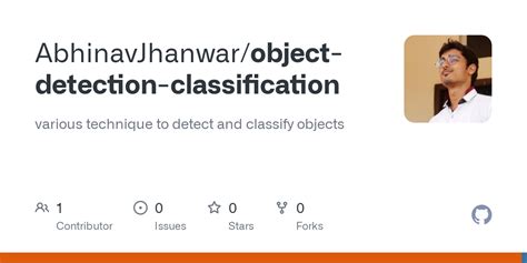 Github Abhinavjhanwar Object Detection Classification Various Technique To Detect And