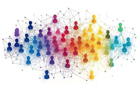 Premium Photo A Network Of People Connected Via A Small Neural Network