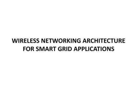 Smart Grid Using Wsn Pptx