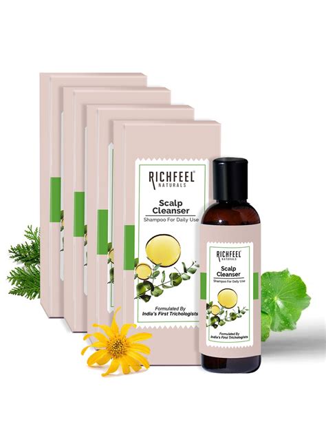 Buy Richfeel Set Of 4 Scalp Cleanser Shampoo 100 Ml Shampoo For Unisex 19995186 Myntra