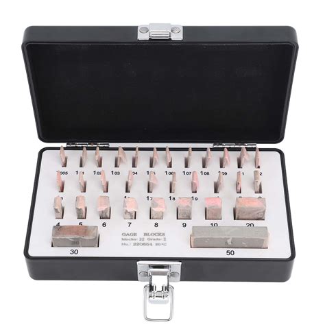 Buy Gauge Block Set Pcs Heat Steel High Accuracy Low Surface Roughness Gage Block Set Clear