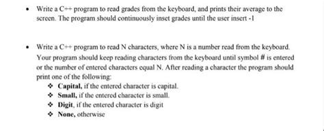 Solved Write A C Program To Read Grades From The Keyboard