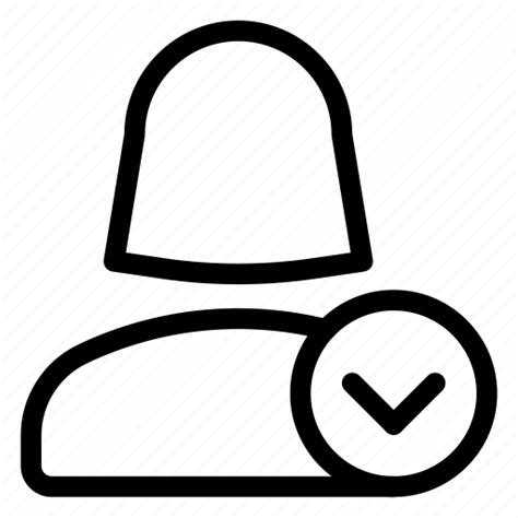 Single Woman User Direction Icon Download On Iconfinder