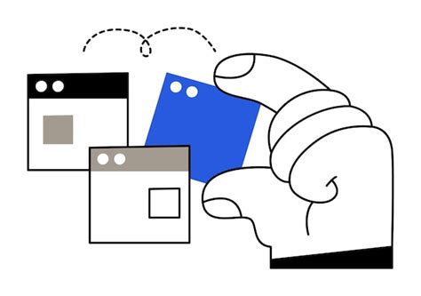 Premium Vector Drag And Drop Interface Concept Illustration