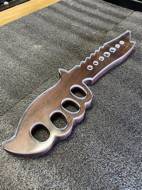 Knife Handle Push Stick Template