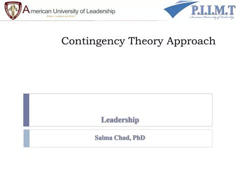 Ppt Contingency Theory Approach Powerpoint Presentation Free Download Id 4213977