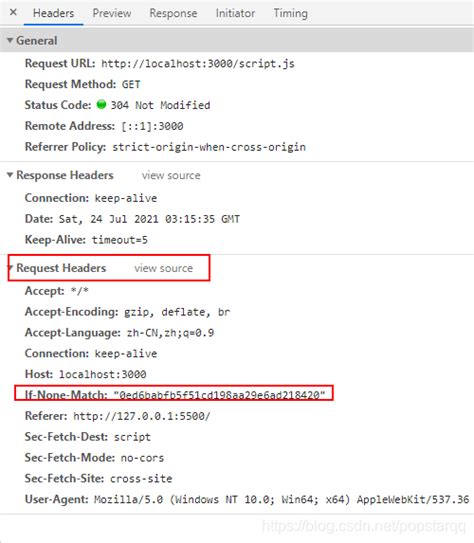 Nodejs写接口测试浏览器请求304缓存nodekoa304缓存 Csdn博客