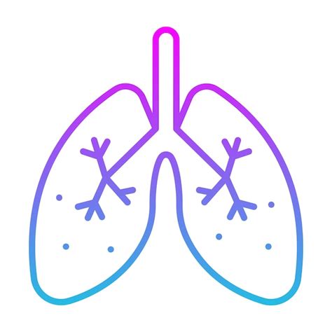 폐 아이콘 프리미엄 벡터