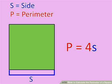 3 Ways To Calculate The Perimeter Of A Square WikiHow