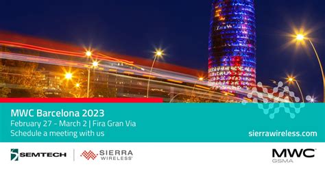 Sierra Wireless On Linkedin Mwc Barcelona 2023
