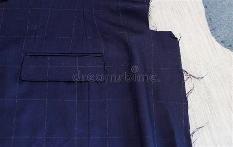 Preparing The Jacket For Sewing Stock Image Image Of Confidence