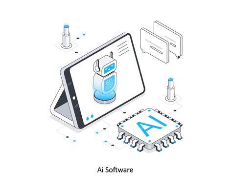 Premium Vector Ai Software Isometric Stock Illustration Eps File