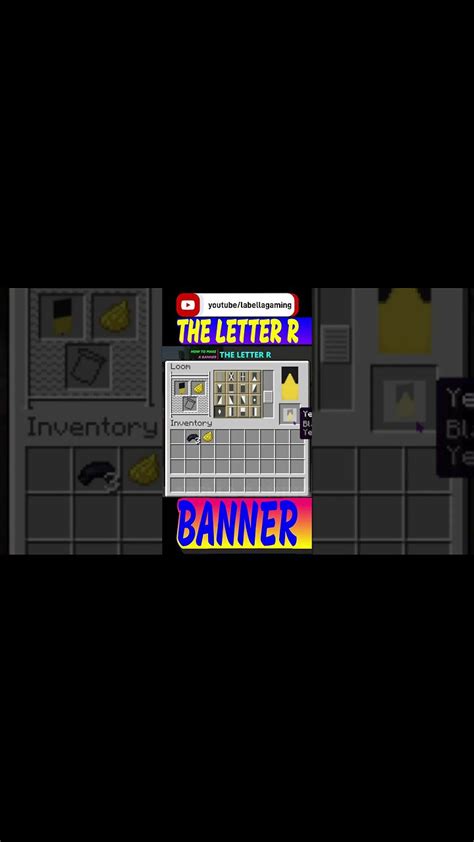 How To Make The Letter R Banner Minecraft