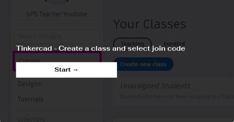 Tinkercad Create A Class And Select Join Code