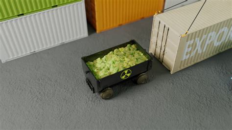 Uranium Being Loaded Into Shipping Container Stock Motion Graphics Sbv