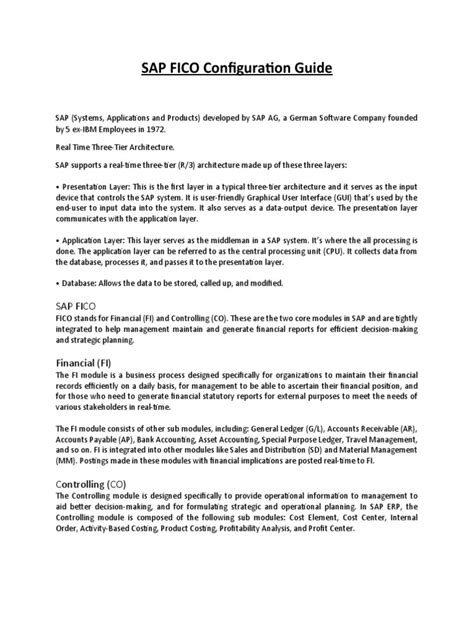 Sap Fico Configuration Guide Download Free Pdf Organizational Structure Sap Se