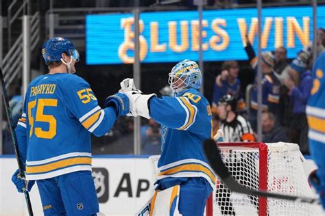 Binnington Makes 25 Saves For 1st Shutout Of The Season Blues Beat