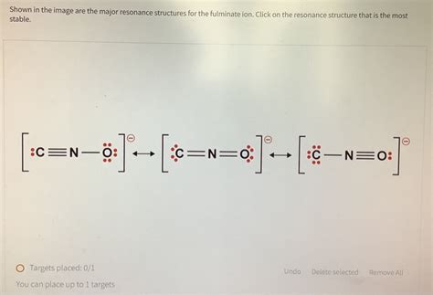 Solved Shown In The Image Are The Major Resonance Structures