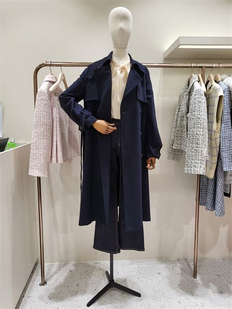 [케네스레이디] E509 솔리드 벨티드 트렌치 코트 Ewtcnb0100