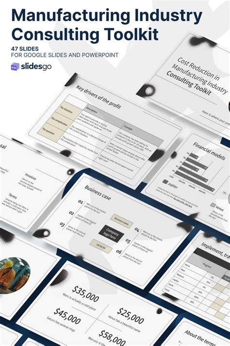 Cost Reduction In Manufacturing Industry Consulting Toolkit