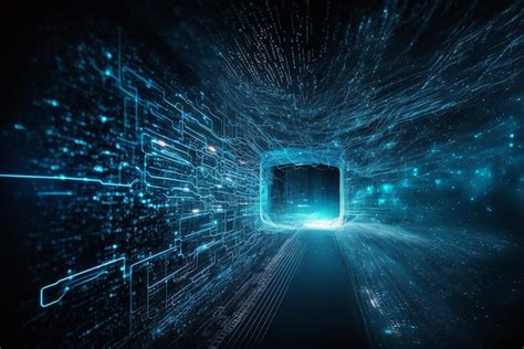 Premium Photo Abstract Lines And Dots Connect Background Illustration Generative Ai