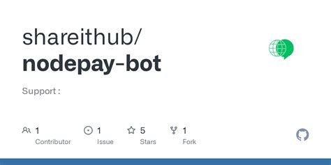 Github Shareithubnodepay Bot Support