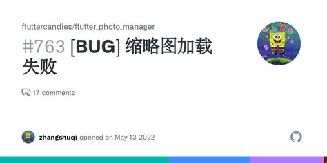 [bug] 缩略图加载失败 · issue 763 · fluttercandies flutter photo manager · github
