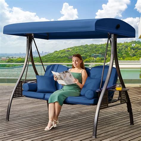 Covered Outdoor Lounge Swing
