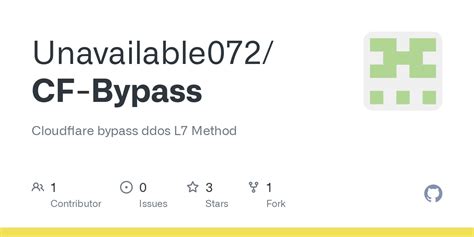 Github Unavailable072cf Bypass Cloudflare Bypass Ddos L7 Method