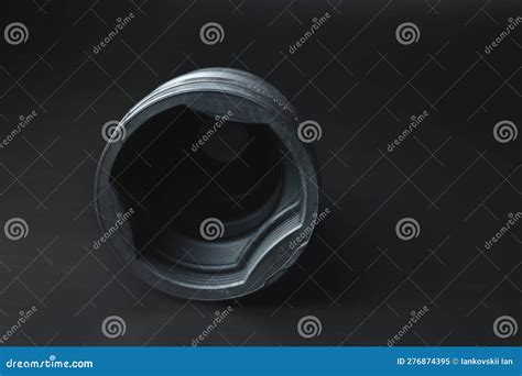 Car Cv Joint Boot On Black Background Black Rubber Drive Shaft Cover Constant Velocity Joint