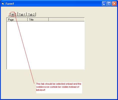 Resolved Problem Displaying Listview Inside Tab Vbforums