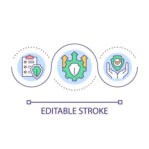 Premium Vector Cultivate Safety Standard Loop Concept Icon