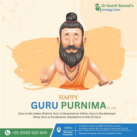 Dr Sumit Bansals Urology Care On Linkedin Drsumitbansalurologycare Gurupurnima Urologycare