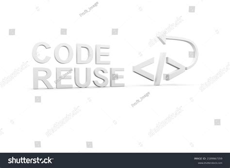 Code Reuse Concept White Background 3d Stock Illustration 2189867359 Shutterstock