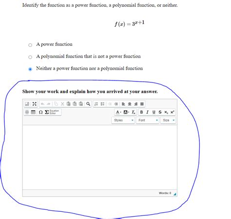 Solved Identify The Function As A Power Function A Chegg Com
