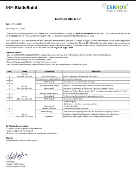isha suman on linkedin ai internship ibm artificialintelligence