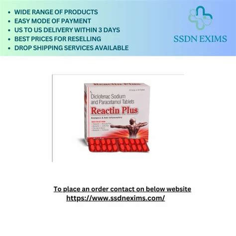 Reactin Plus Diclofenac And Paracetamol 100 Mg At ₹ 75 Stripe In Nagpur