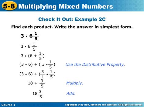 Multiplying Mixed Numbers Ppt