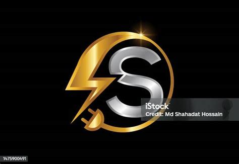 문자 S 전기 로고 전력 에너지 로고 및 아이콘 벡터 디자인이 있는 전기 기호 깨끗한에 대한 스톡 벡터 아트 및 기타 이미지