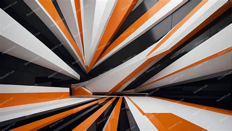 Abstract Angular Orange Perspective Image 4080 X 2304 Px