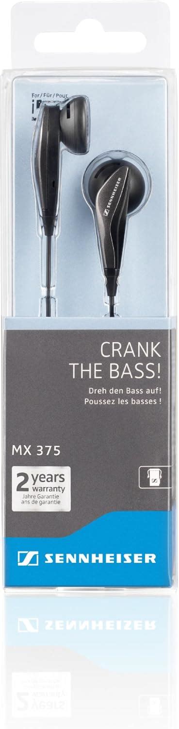 Sennheiser MX375 In-Ear Headphones – Black – BigaMart