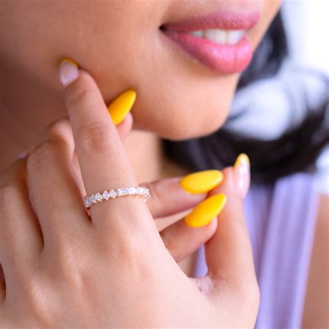 American Diamonds Love Mose Code Ring Clj665 Cherie Lueur