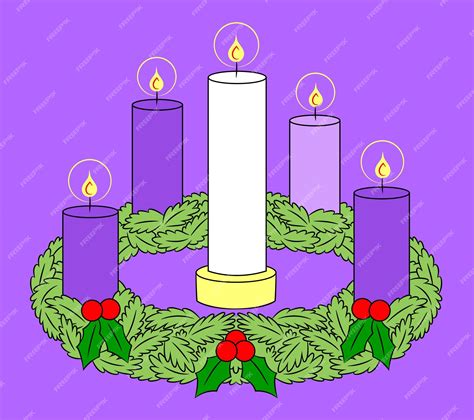 Premium Vector Advent Crown Line Art Vector Illustration